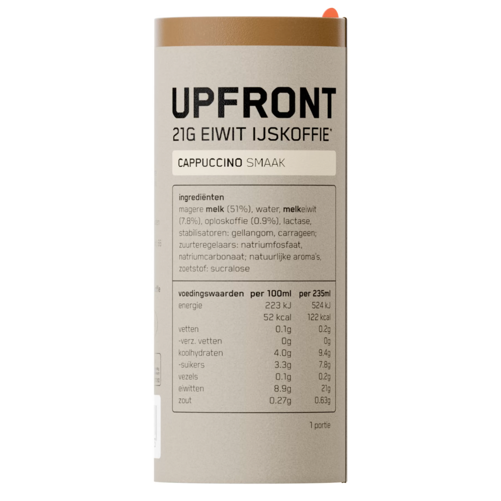 Upfront • Eiwit IJskoffie • Hoog eiwit & cafeïne